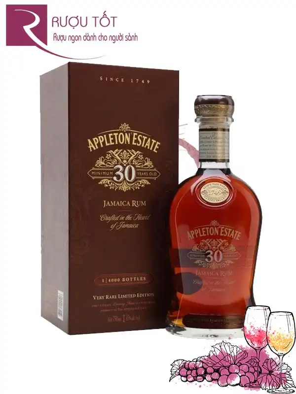 Rượu Appleton Estate 30 năm 750ml 45% Hảo hạng