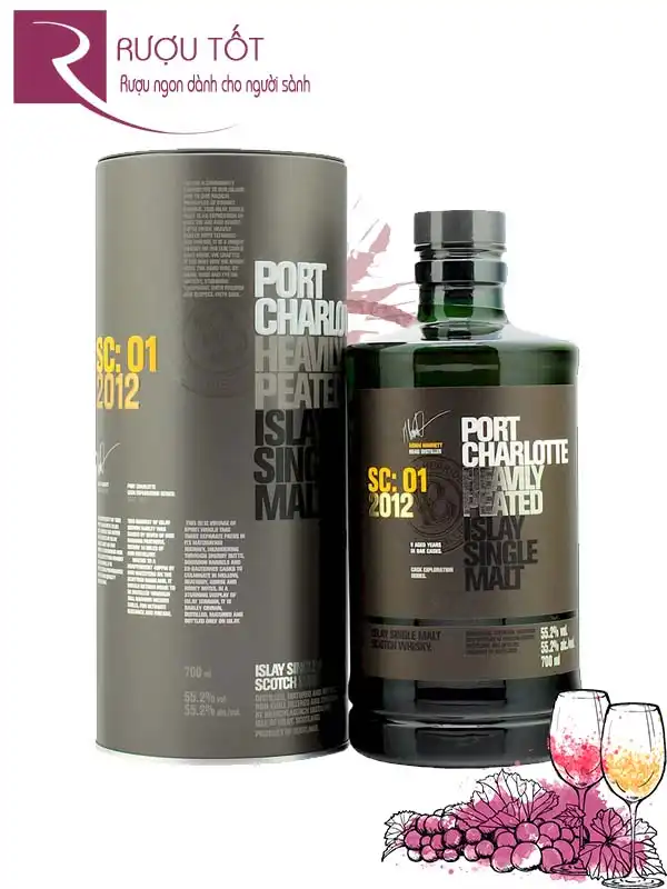 Rượu Port Charlotte SC:01 700ml 55,2% Giá tốt