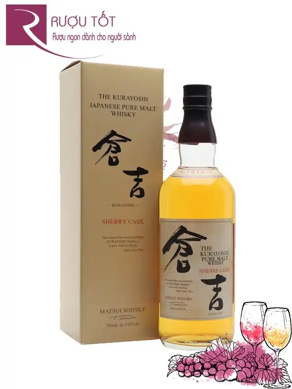 Rượu Kurayoshi Pure Malt Sherry Cask 43% Hảo hạng