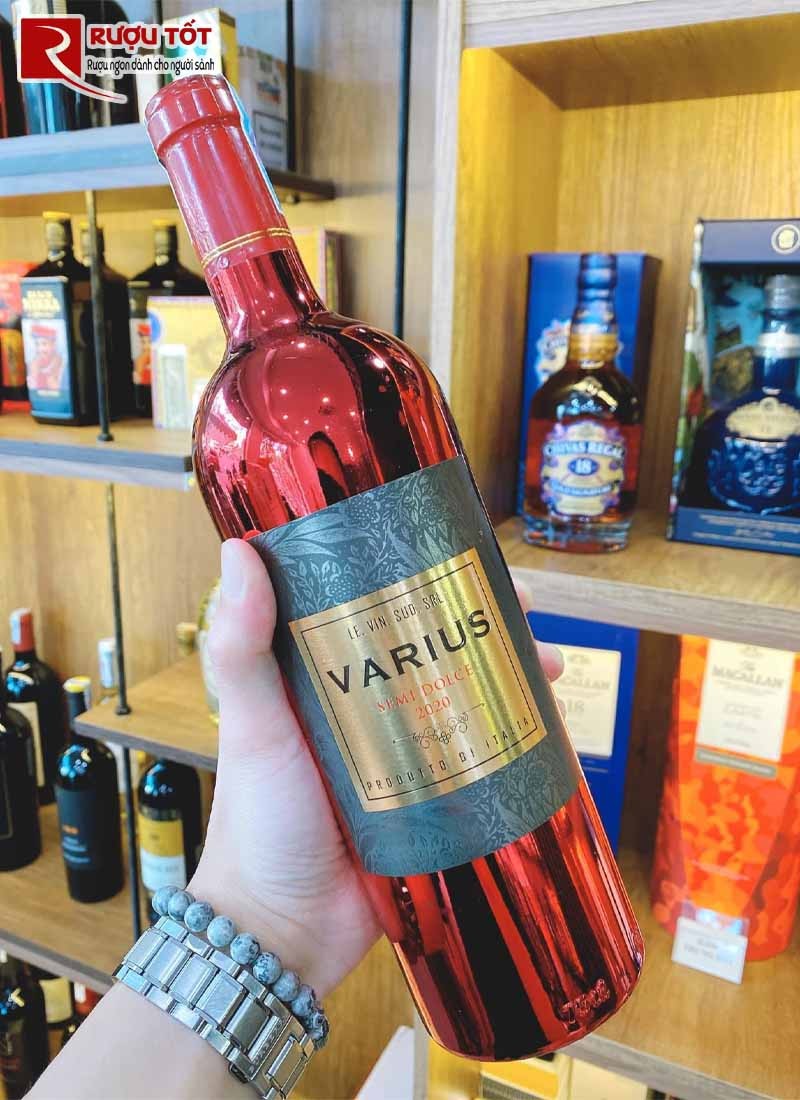Rượu vang Varius Semi Dolce - Free shipping - Chiết khấu cao