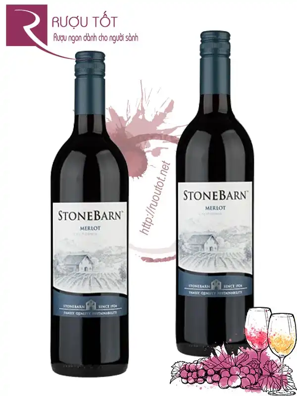 Rượu vang Stone Barn Merlot Cao Cấp