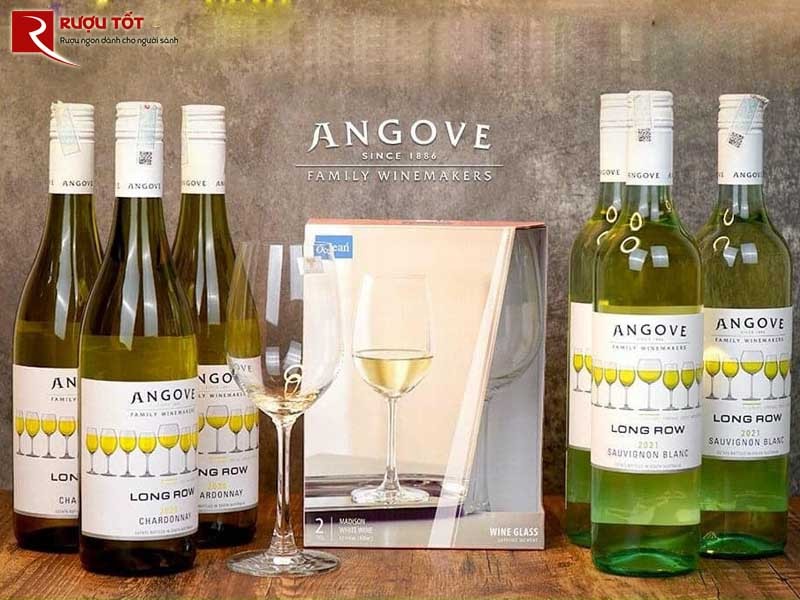 Rượu vang Angove Long Row Chardonnay Chính hãng Giá rẻ