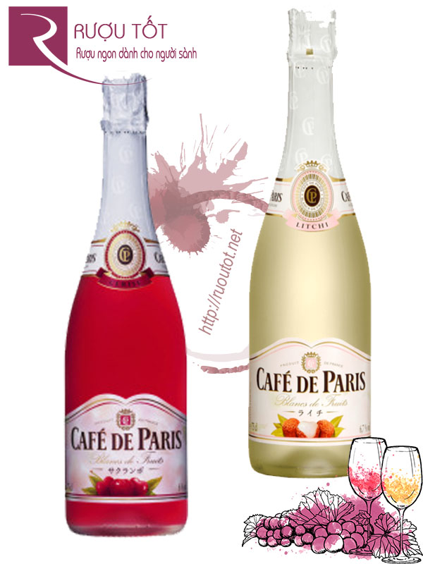 Giá sale: 352,000đ - Rượu vang nổ Pháp Cafe De Paris Blancs de Fruits ...