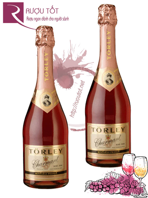 Giá sale: 144,000đ - Rượu vang nổ Torley Charmant Rosé Sparkling Wine ...