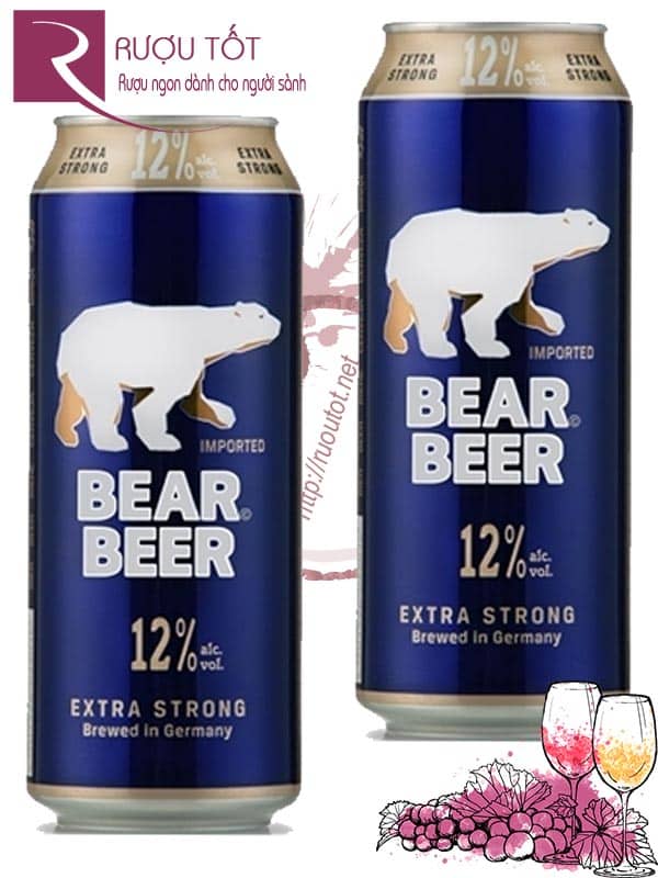 Giá sale: 945,000đ - Bia Gấu 12 độ Đức Bear Beer cao cấp chính hãng