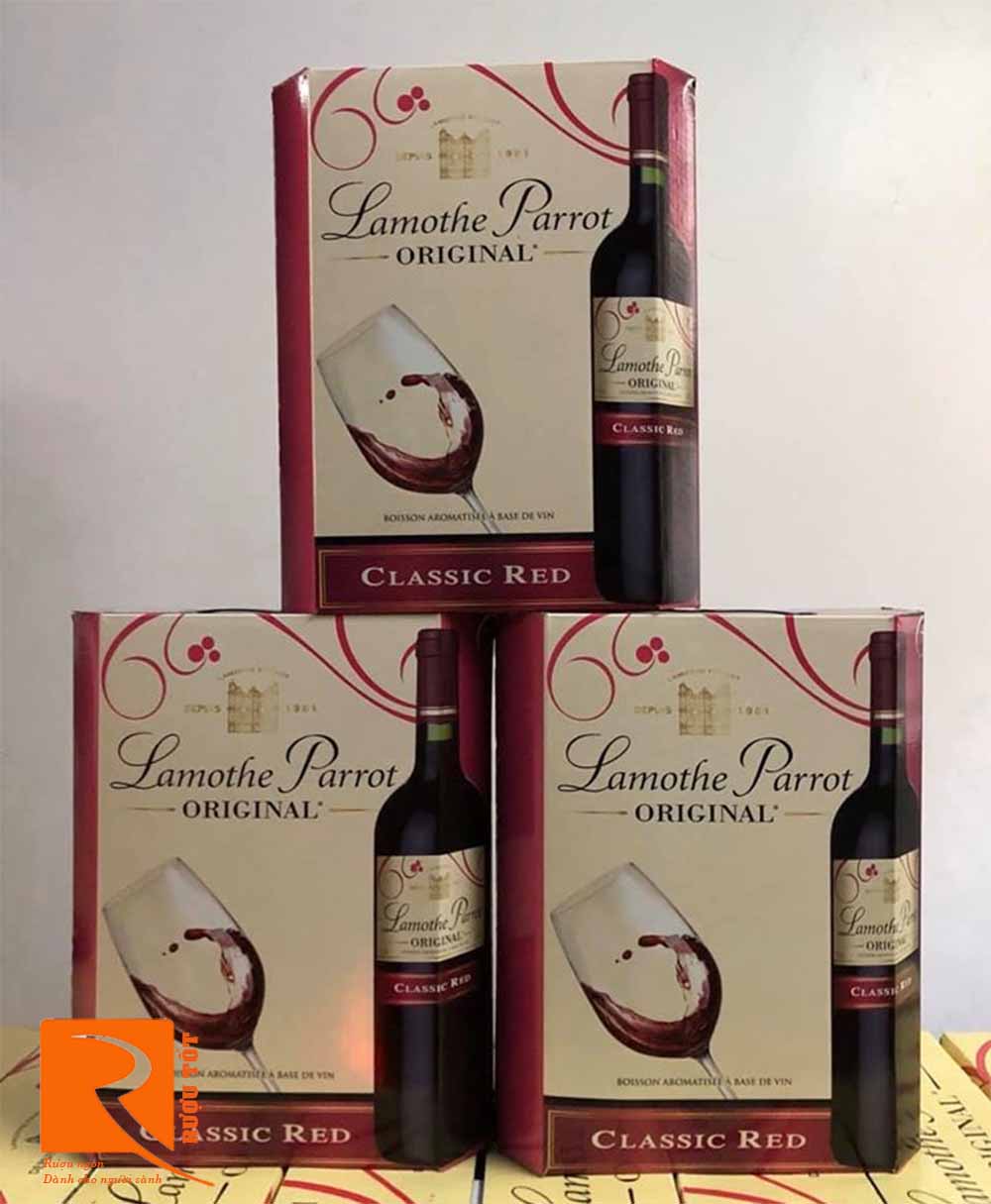 Rượu Vang Pháp Lamothe Parrot Originar Bịch 3l hảo hạng