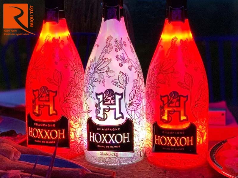 Rượu Champagne Pháp HOXXOH Blanc De Blancs Phát sáng Giá Tốt