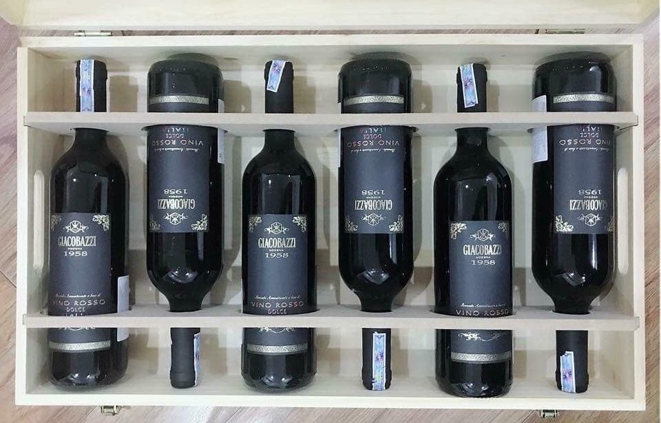 Rượu vang Ý Giacobazzi 1958 Vino Rosso Dolce Ngọt ngào hấp dẫn